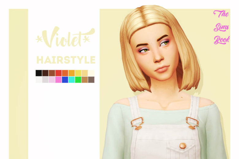 S4 VIOLET HAIR - The Sims Book