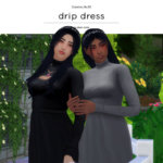 Sims 4 Maxis Match Drip Dress - The Sims Book