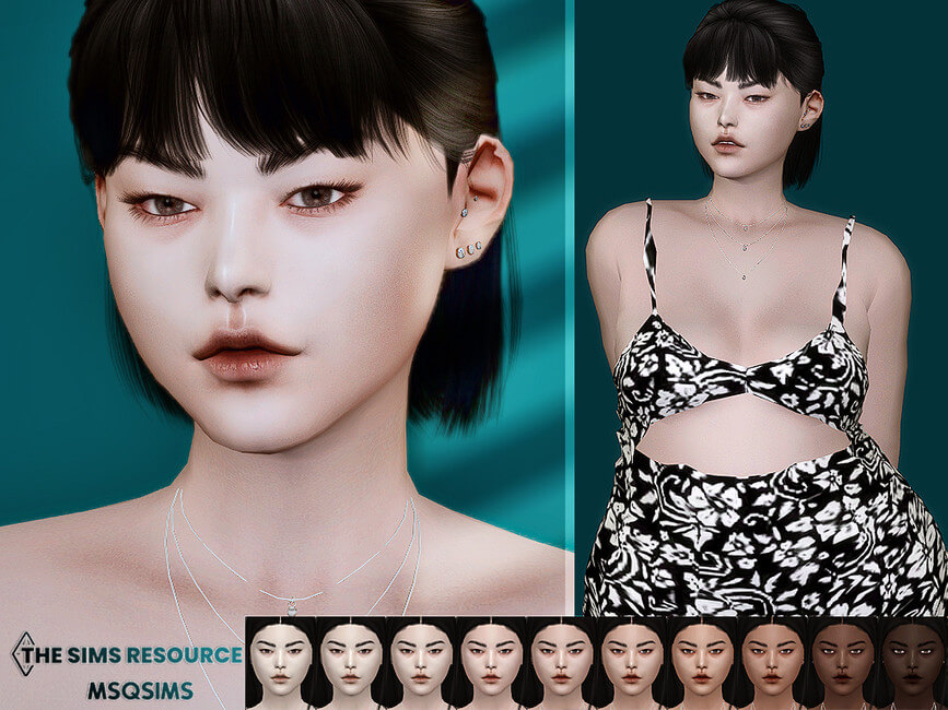Sims 4 Lenya Skin by MSQSIMS from TSR | The Sims Book