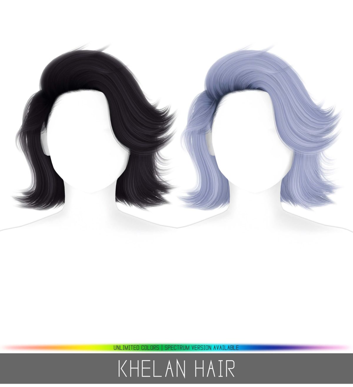 Sims 4 SHADOW MOSES HAIR - The Sims Book